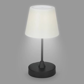 Venkovní stolní lampa LED Campi, dobíjecí baterie, stmívatelná, černá