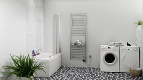 Isan Flexi koupelnový radiátor 1555/600, 683W DFLE15550600SK01 Barva ISAN: Černý samet - mat S40 (51)