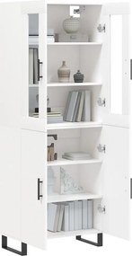 Skříň highboard bílá 69,5 x 34 x 180 cm kompozitní dřevo 3198233