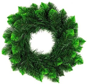 Umělý vánoční věnec, zelené špičky, pr. 50 cm