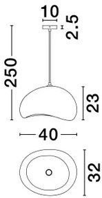 Designový lustr Aere 40