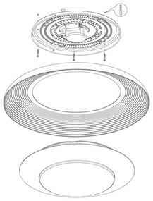 Eglo 98527 - LED Stmívatelné stropní svítidlo CANICOSA LED/24,5W/230V + DO