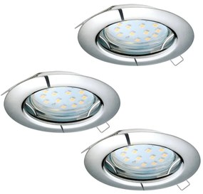 Eglo 94236 - SADA 3x LED Podhledové svítidlo PENETO 3xGU10-LED/3W/230V