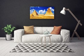 Obraz na plátně Poušť Piramidy Krajina 125x50 cm