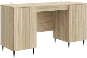 Stůl s policí Dub sonoma 142,5 x 50 x 75 cm Kompozitní dřevo 3414587