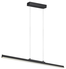 Mantra Lineal, černé lineární závěsné svítidlo se svícení nahoru/dolů LED 36W 3000K, délka 91cm