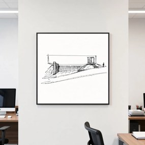Toptabule.sk Bílá magnetická popisná tabule PREMIUM v hliníkovém černém rámu 150x100 cm