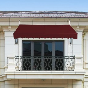 Costway Upínací markýza 200 cm široká Balkonová markýza bez vrtání, odolná proti