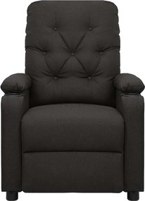 Elektrické masážní křeslo černé textil 3098853