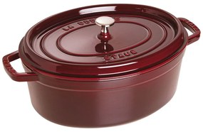 Hrnec STAUB  oválný 33 cm vínový 6,7l