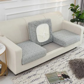 Elastický potah s různými vzory na velký sedadlový polštář a opěradlové polštáře pohovek či křesel Barva: H, Rozměry: sedadlový polštář