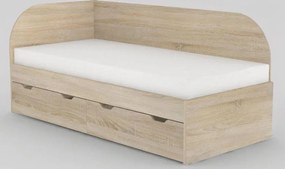 Dřevona - Elitte Dětská postel REA GARY 90x200 s úložným prostorem, levá, DUB BARDOLINO