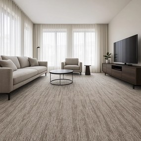 Spoltex, Metrážový koberec Ocean 83290 Beige, na míru, šíře 4m, béžová, filc, ložnice