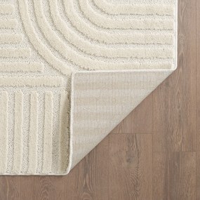 Ayyildiz, AKCE: 💧🛡️80x80 (průměr) kruh cm Kusový koberec Art 1121 Cream kruh + aplikovaná impregnace, béžová, ložnice