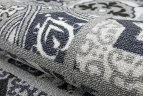 Protiskluzový běhoun Patchwork - šedý