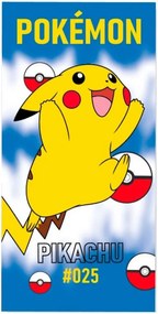 Plážová osuška Pokémon 025 Pikachu - 100% bavlna - 70 x 140 cm