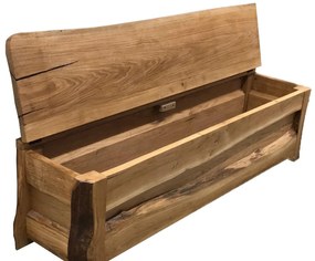 Stará Krása – Ruční výroba Elegantní lavice z dubového masivu s úložným prostorem 45 x 100 x 40 cm ( V x D x H )