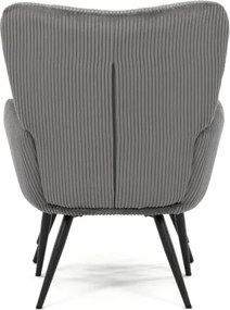 Relaxační křeslo AK-L7285 GREY6, manšestrová látka, šedá (70 x 81) cm
