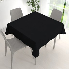 Biante Čtvercový ubrus/imitace broušené kůže Alcantara ALC-012 Černý 130x130 cm