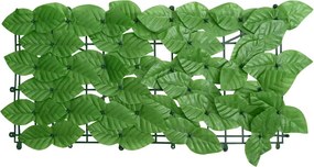 Balkónová zástěna se zelenými listy 400 x 150 cm 315504
