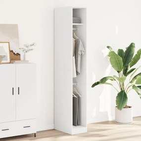 Šatní skříň bílá 30 x 50 x 200 cm kompozitní dřevo 3307774