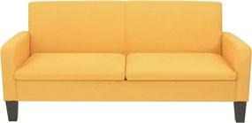 vidaXL 3místná pohovka 180 x 65 x 76 cm [244713] Barva: Žlutá