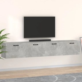 Nástěnné skříňky 2 ks betonově šedé 100x36,5x35 cm kompozit 3115671