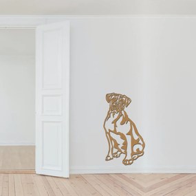 dřevo života Dřevěná dekorace psa Boxer Rozměry (cm): 16x30, Barevný vzor: Buk