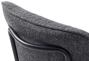 Designová židle Rashtin tmavě šedá