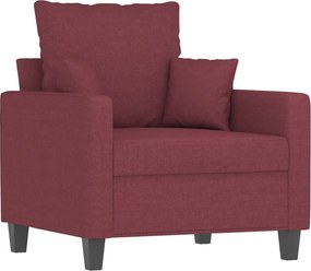 3dílná sedací souprava s polštáři vínová textil 3201638