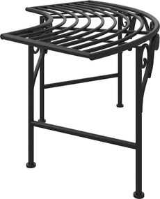Lavice kolem stromu 113 cm černá ocel 318826