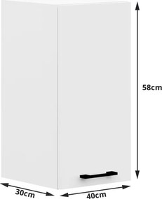 Kuchynská linka OLIWIA 2.4 m bílá
