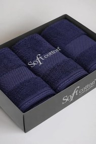 Dárková sada malých modalových ručníků DELUXE, 3 ks Tmavě fialová