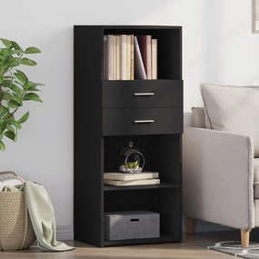 Skříň highboard černá 50 x 42,5 x 124 cm kompozitní dřevo