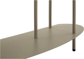 Šedobéžový kovový konzolový stolek 34x118 cm Saturn – Mauro Ferretti