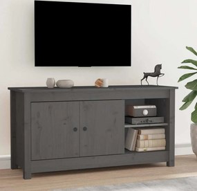 vidaXL TV skříňka 103 x 36,5 x 52 cm masivní borové dřevo [814589] Barva: Šedá