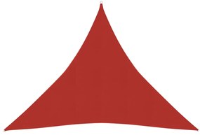 vidaXL Stínící plachta 160 g/m² červená 4 x 4 x 4 m HDPE