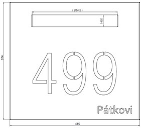 Nerezová poštovní schránka do sloupku 1g Odstín: Nerezová ocel - Broušeno