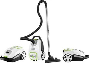 ECG VP S3010 bílá / sáčkový vysavač / 700 W / 3 L / 75 dB / rádius 7.5