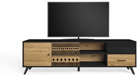 Tv stolek rica 180 x 53 cm přírodní MUZZA