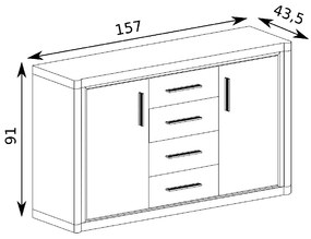 Dallas T - komoda D1 - trufla
