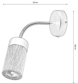 Nástěnné LED svítidlo ANNICK, 1xLED 5W (součást balení), dřevěné stínítko, olejovaný dub, B