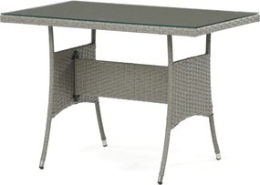 Zahradní sestava AZS-A1442 GREY, polyratan, šedá (111 x 62) cm