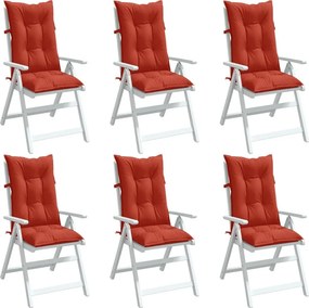 vidaXL Souprava polštářů pro vysokou židli 6 ks Polyester [4002357] Barva: melanžová červená