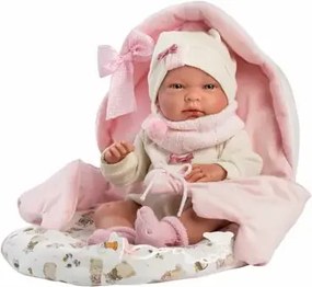 Llorens 73884 NEW BORN HOLČIČKA - realistická panenka miminko s celovi