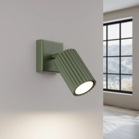 Sollux Lighting Nástěnné svítidlo KARBON olivově zelené