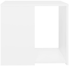 Odkládací stolek bílý 50 x 50 x 45 cm dřevotříska - Default Title