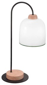 Kolarz A1352.71.G - Stolní lampa NONNA 1xE27/60W/230V dub/bílá/zelená