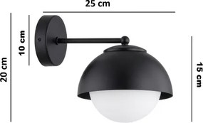 BRILAGI - Nástěnná lampa COSMO 1xE27/60W/230V černá
