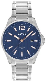 Pánské hodinky se safírovým sklem LAVVU NORDKAPP Blue LWM0161
